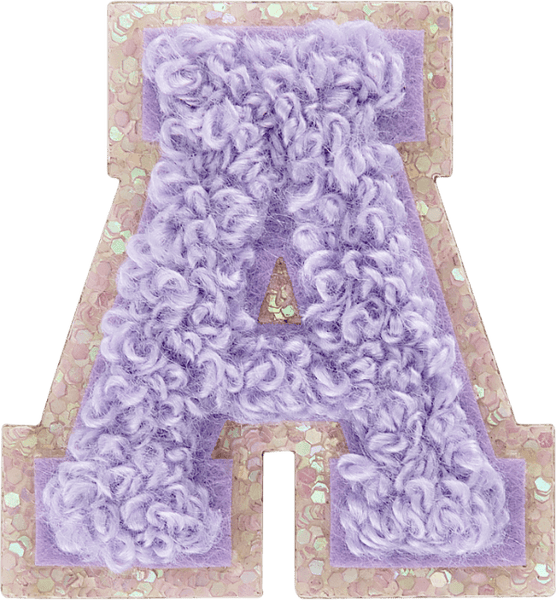 Paradise Mini Glitter Varsity Smiley Face Patch | Stoney Clover Lane ...