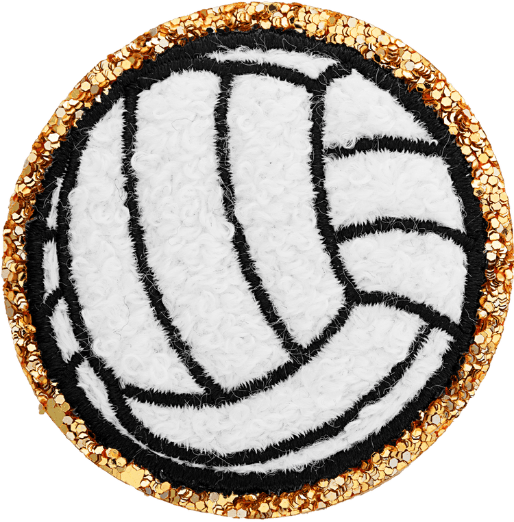 Glitter Varsity Volleyball Patch | Embroidered Patch - Stoney Clover Lane