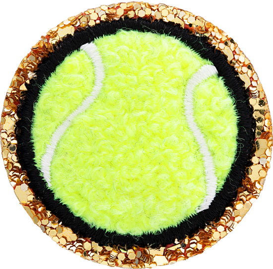 Glitter Varsity Tennis Ball Patch | Embroidered Patch - Stoney Clover Lane
