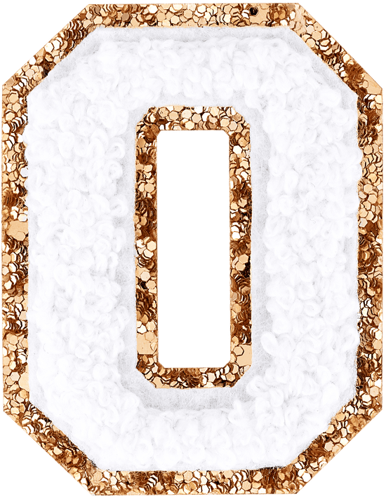 Glitter Varsity Number Patches | Stoney Clover Lane Patches