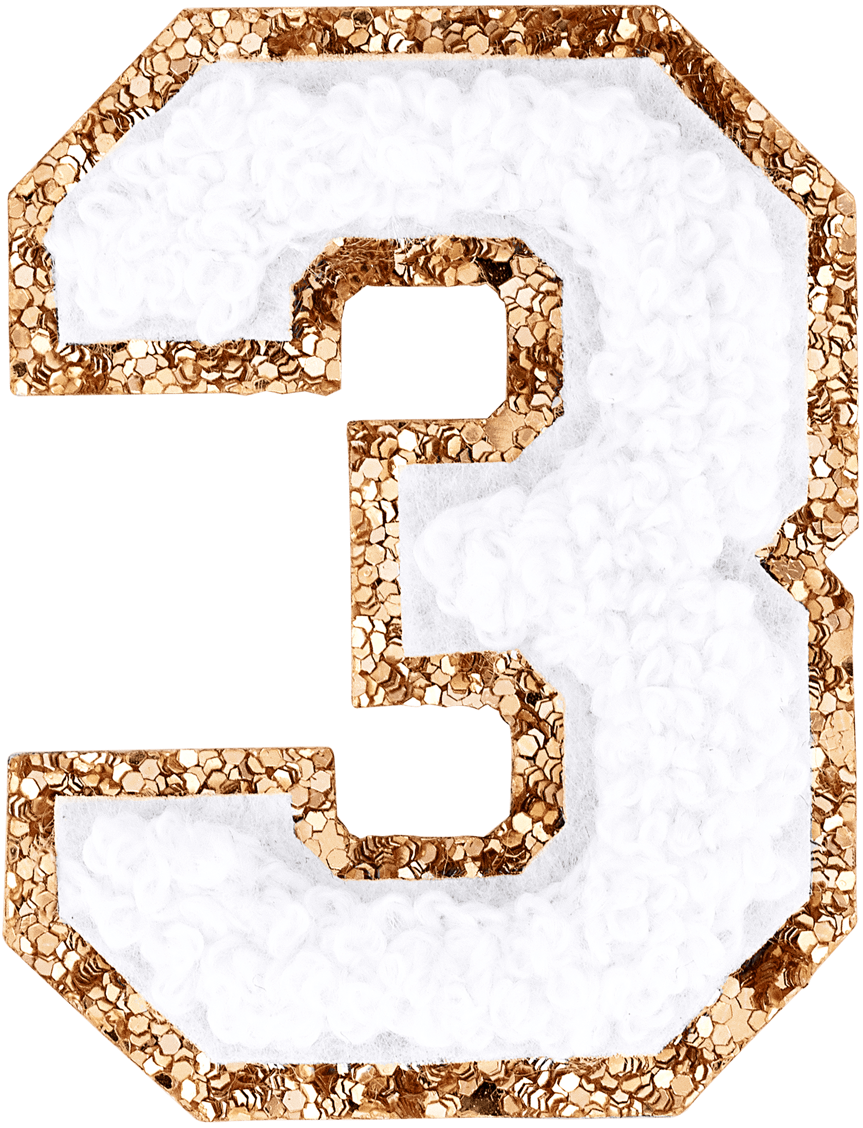 Glitter Varsity Number Patches | Stoney Clover Lane Patches
