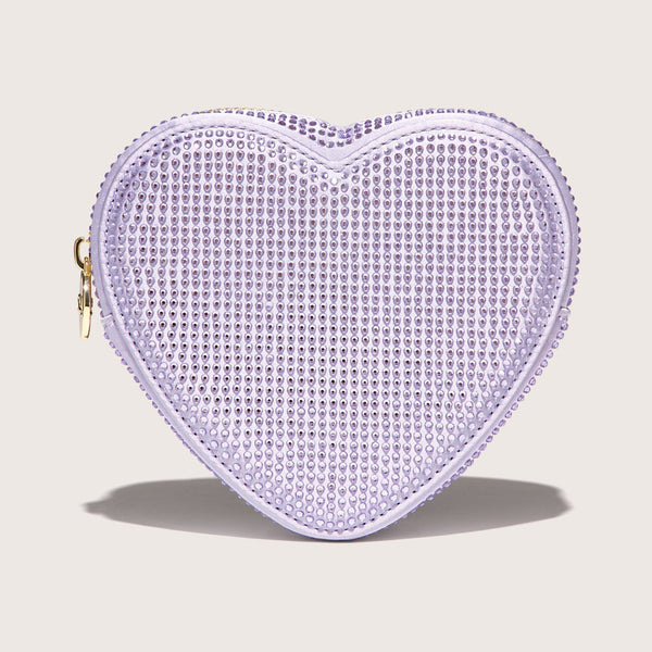 Purple Crystal Heart Pouch - Customizable | Stoney Clover Lane