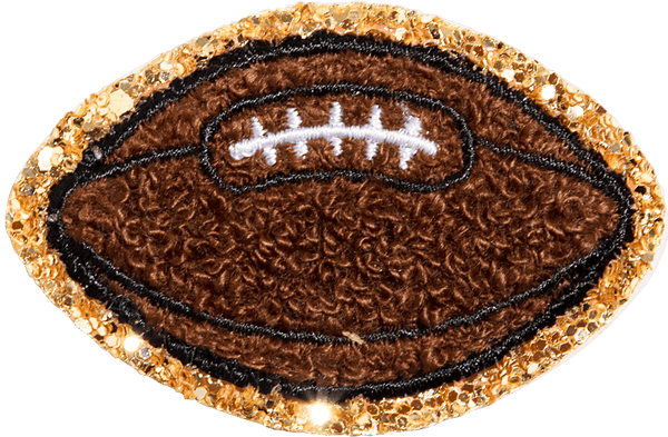 Glitter Varsity Football Patch | Embroidered Patch - Stoney Clover Lane