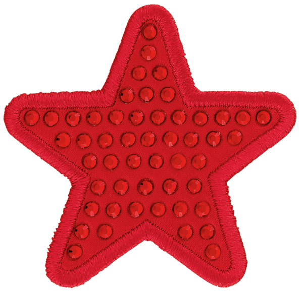 Bubblegum Glitter Varsity Star Patch