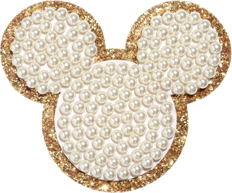Disney Mickey Mouse Large Glitter Pearl Patch