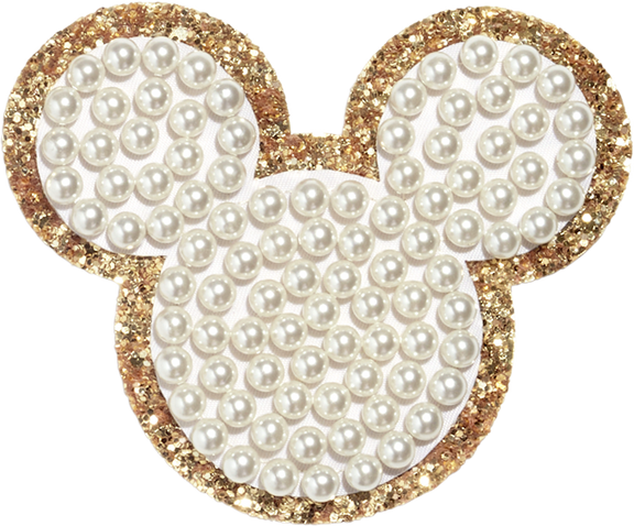 Disney Mickey Mouse Small Glitter Pearl Patch