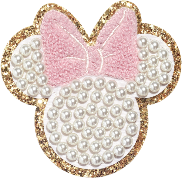 Disney Minnie Mouse Small Glitter Pearl Patch