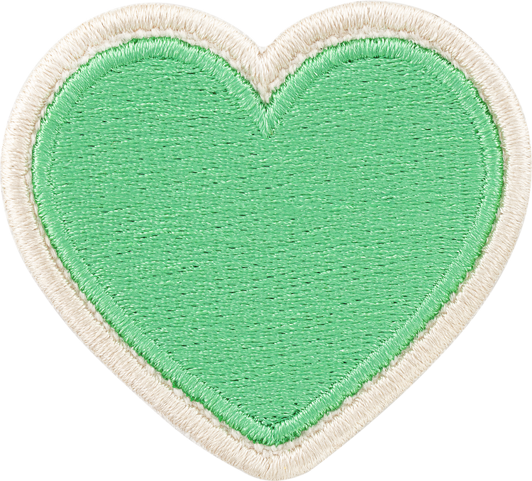 Fall Rolled Embroidery Heart Sticker Patch | Stoney Clover Lane