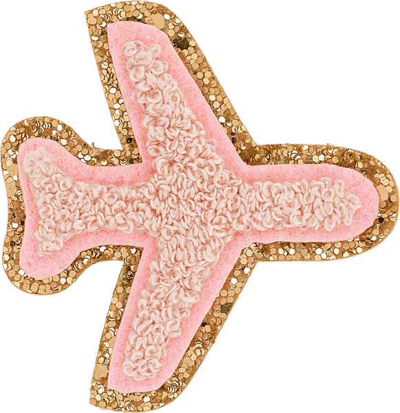 Glitter Airplane Patch | Embroidered Patch - Stoney Clover Lane
