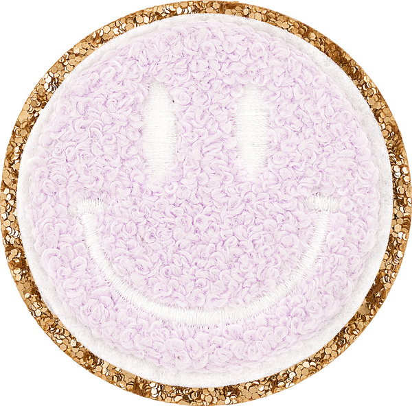 Glitter Smiley Face Patch | Embroidered Patch - Stoney Clover Lane