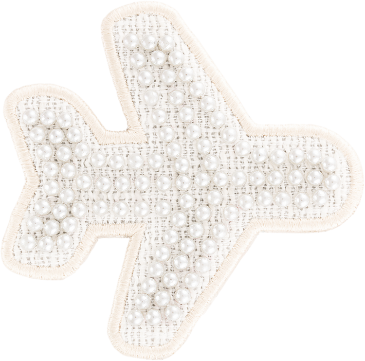 Jumbo Pearl Airplane Patch | Embroidered Patch - Stoney Clover Lane