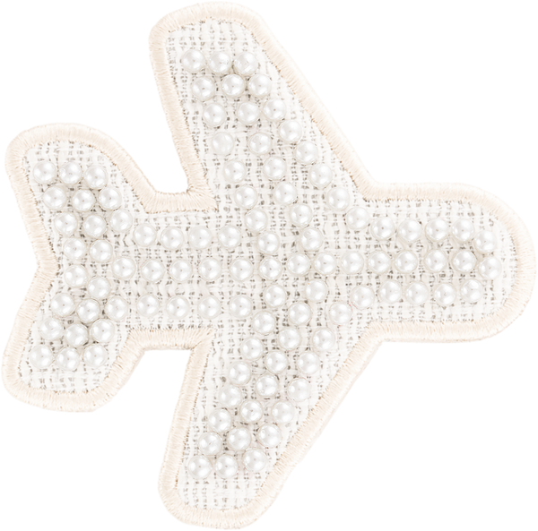 Jumbo Pearl Airplane Patch | Embroidered Patch - Stoney Clover Lane