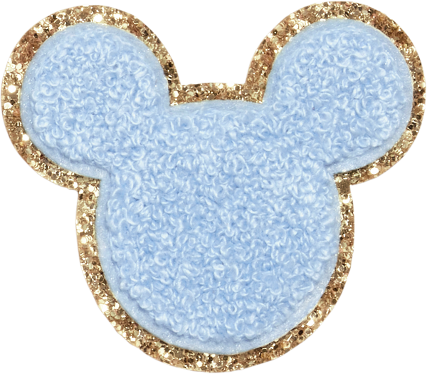 Periwinkle Disney Mickey Mouse Glitter Patch