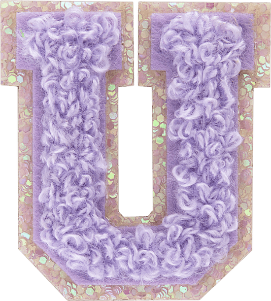 Paradise Mini Glitter Varsity Smiley Face Patch | Stoney Clover Lane ...