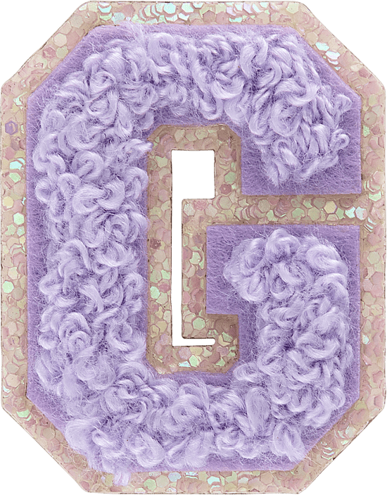 Paradise Mini Glitter Varsity Smiley Face Patch | Stoney Clover Lane ...