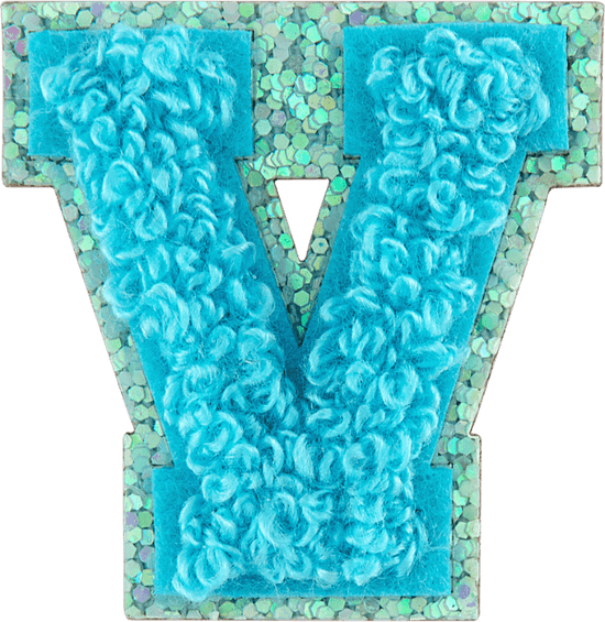 Surfs Up Mini Glitter Varsity Smiley Face Patch | Stoney Clover Lane ...