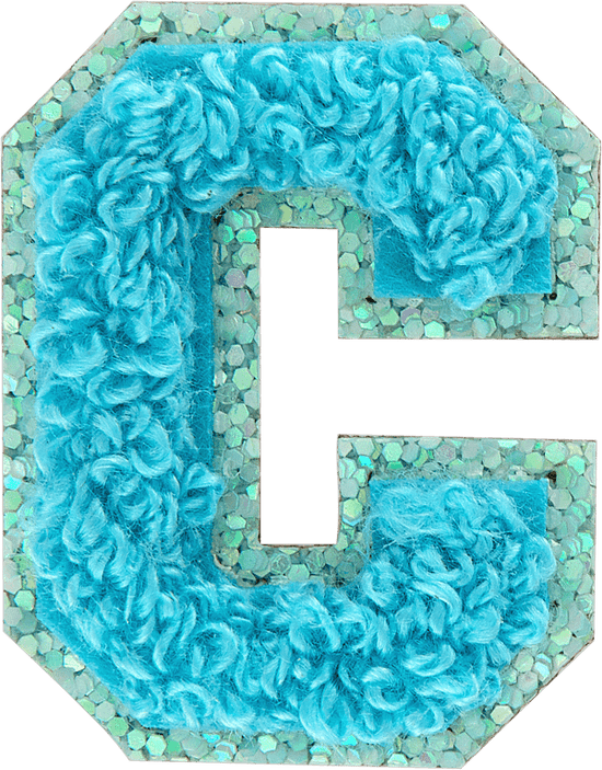 Surfs Up Mini Glitter Varsity Smiley Face Patch | Stoney Clover Lane ...