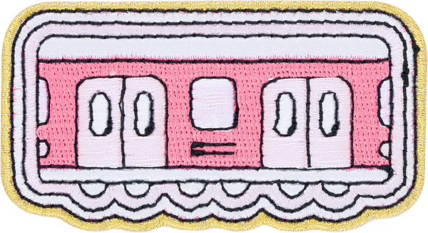 Subway Train Sticker Patch | Embroidered Sticker Patches - Stoney Clover