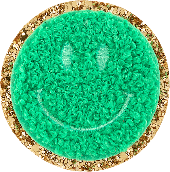 Glitter Smiley Face Patch | Embroidered Patch - Stoney Clover Lane
