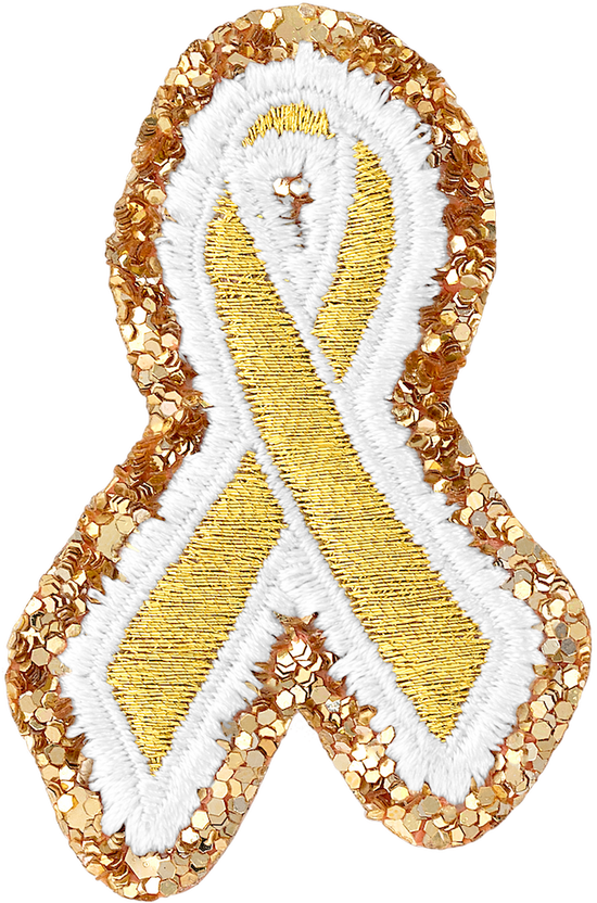 Gold Cancer Ribbon Patch