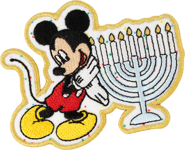 Disney Menorah Mickey Mouse Patch