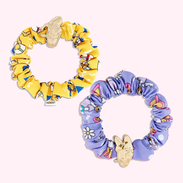Mickey & Friends Scrunchie with Charm Set | Hair Scrunchies - Stoney ...