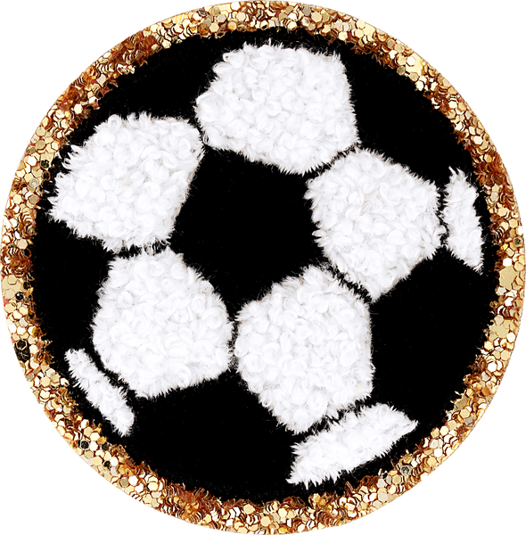 Glitter Varsity Soccer Patch | Embroidered Patch - Stoney Clover Lane