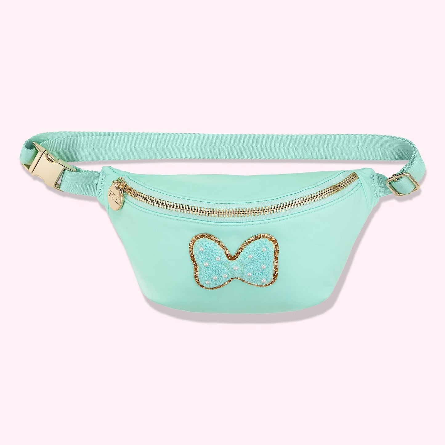 Classic Cotton Candy Fanny Pack with Bow Patch | Customizable Fanny Pack - Stoney Clover Lane